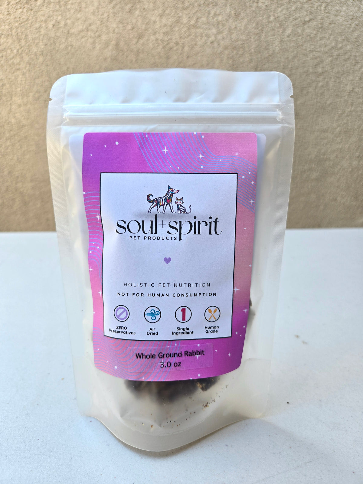 Whole Ground Rabbit Squares | Soul and Spirit Pet Products